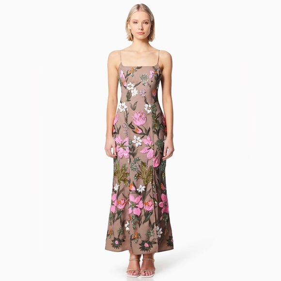 Elliatt | Dresses | Elliatt Mesmerize Floral Sequin Maxi Dress In Multi Nwt Small | Poshmark